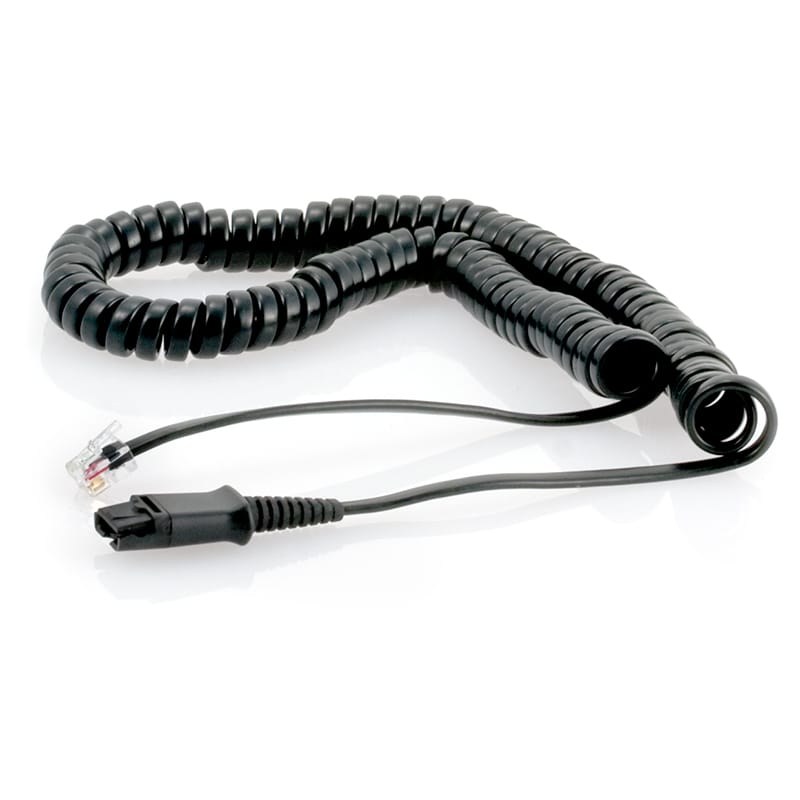 Plantronics Coiled Quick Disconnect Cord to Male Modular